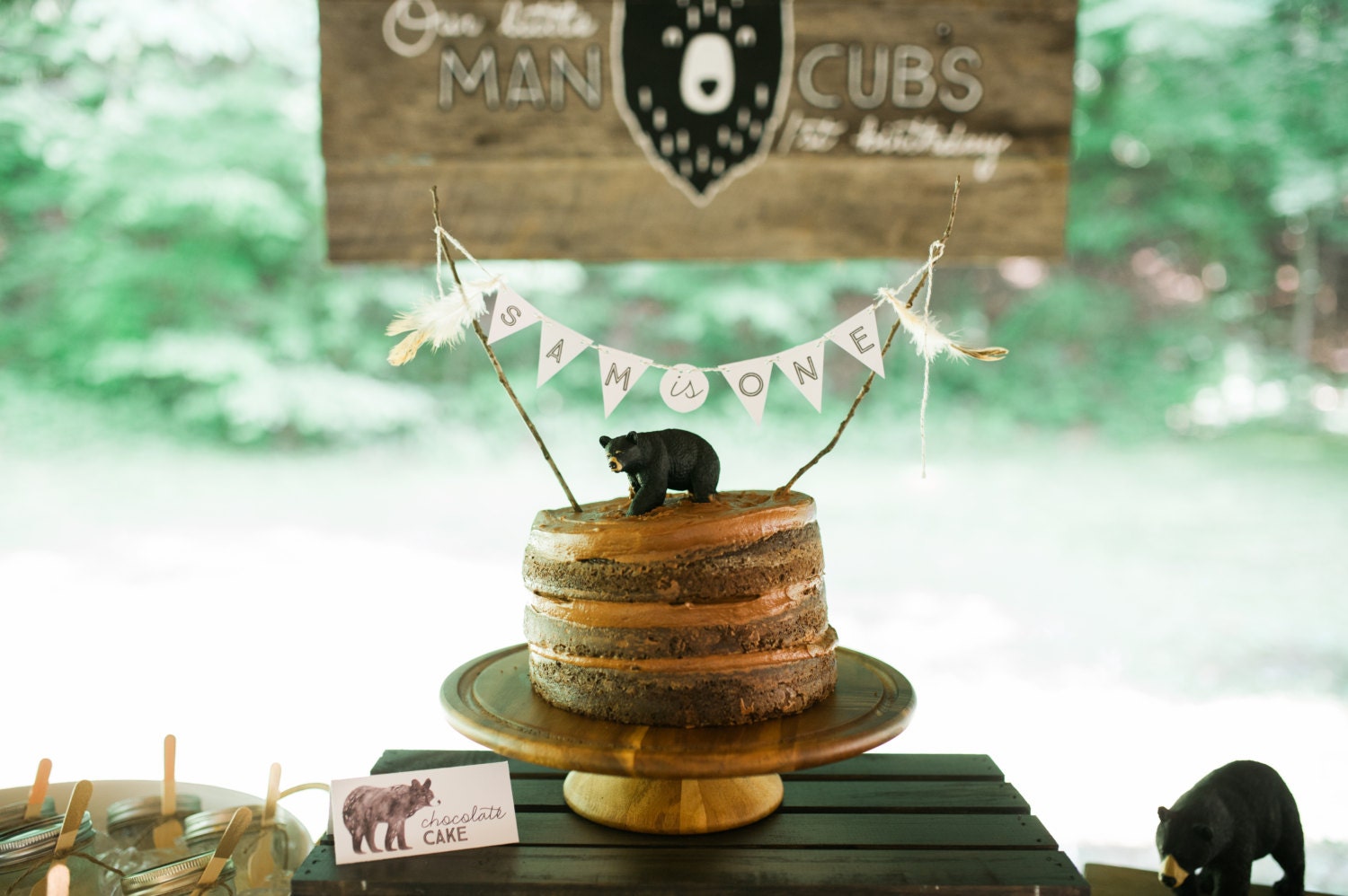 Printable Cake Topper Man Cub Birthday | Etsy