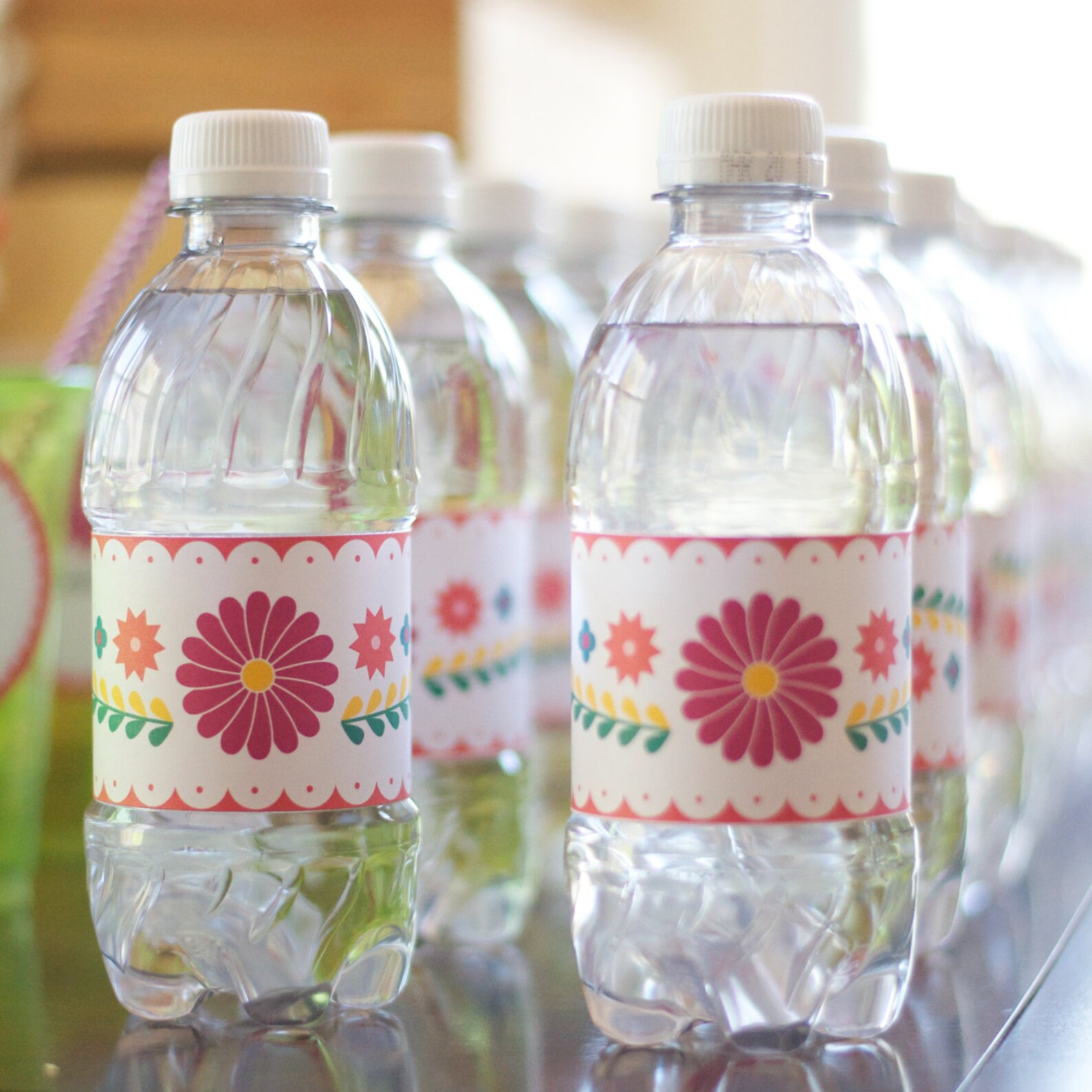 Printable Water Bottle Labels Fiesta Mexican Cinco De | Etsy