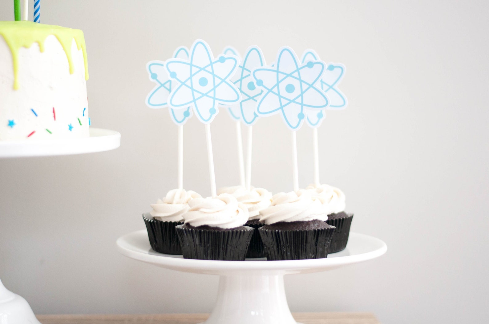 Science Party Cupcake Toppers - Instant Download - Atomic - Etsy