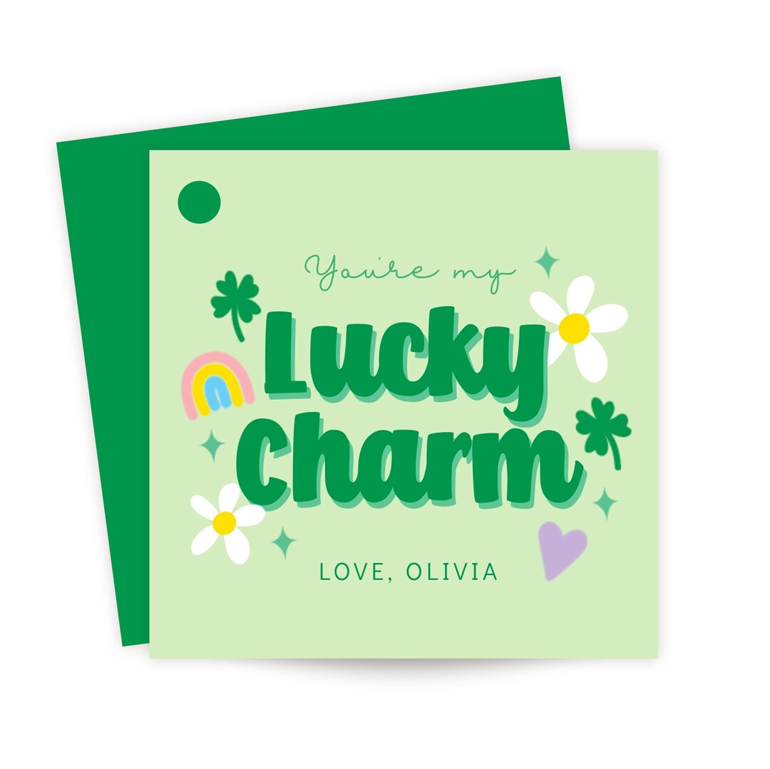 Lucky Charm Tag - St. Patrick's Day - Etsy