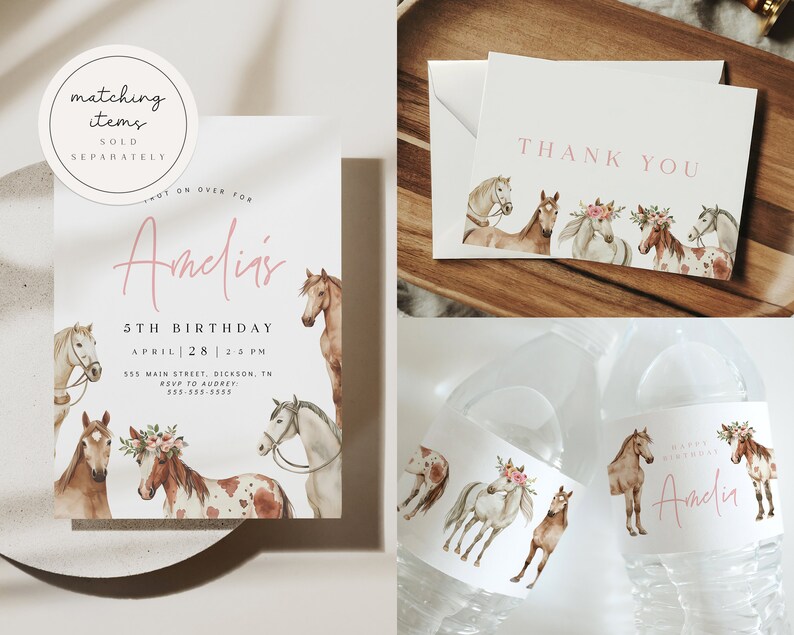Pin the Tail on the Pony Poster Template - Pin the Tail on the Horse - Etsy