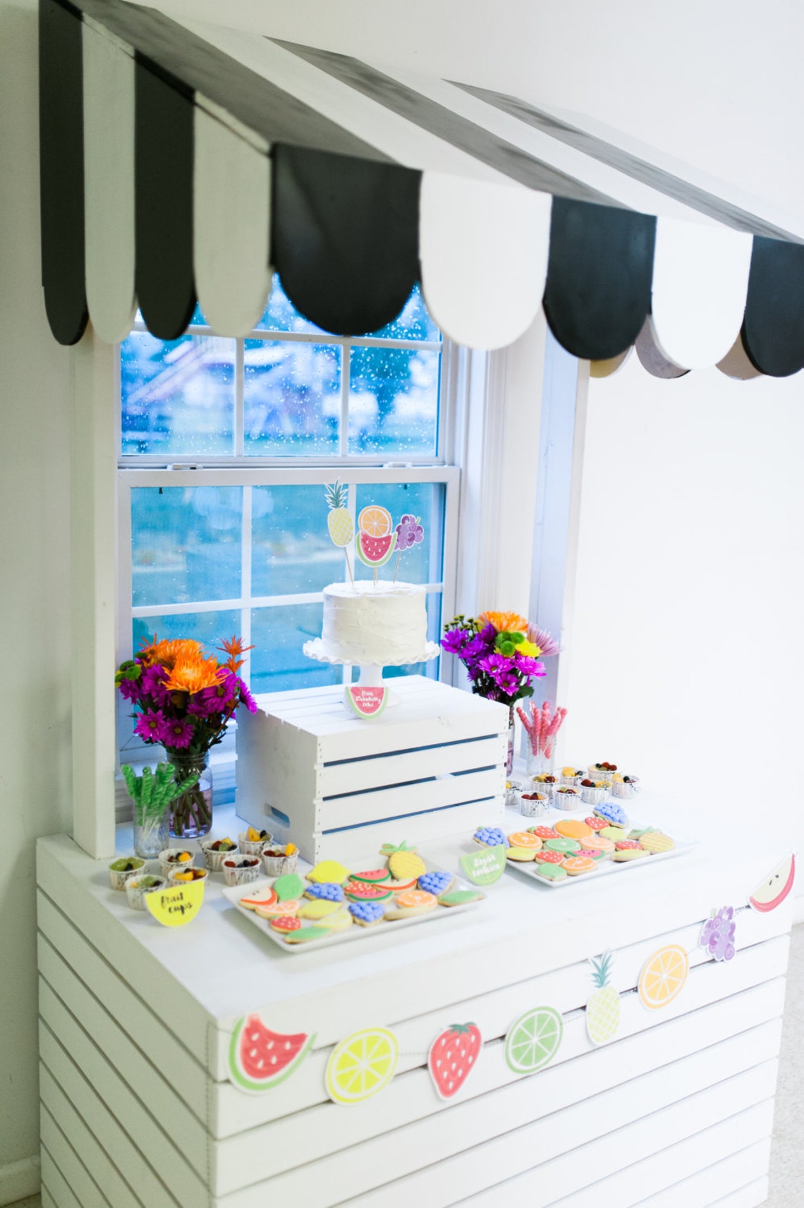 Printable Fruit Cake Toppers - Tutti Frutti Birthday - Etsy