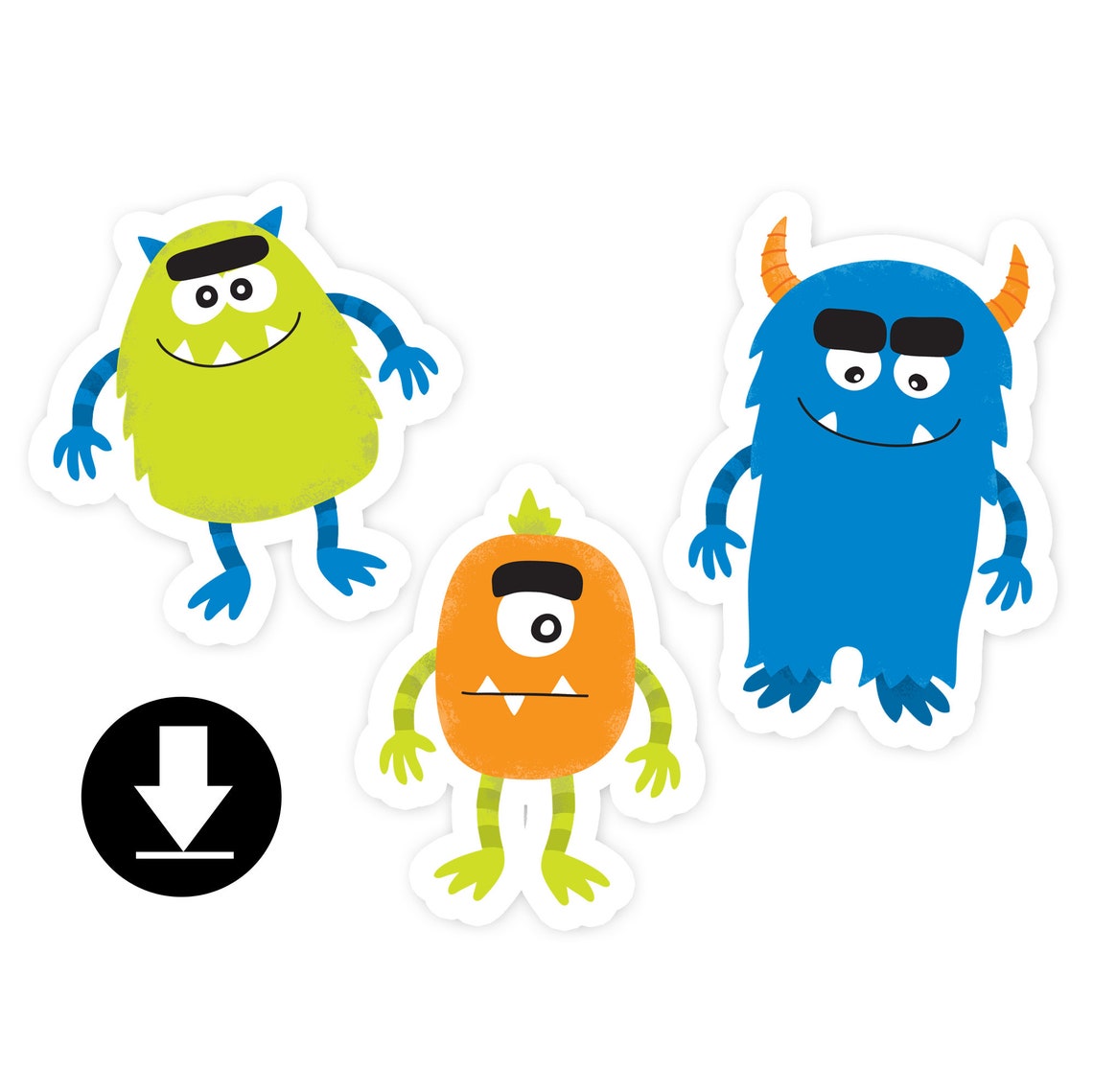 Monster Cake Toppers - Etsy