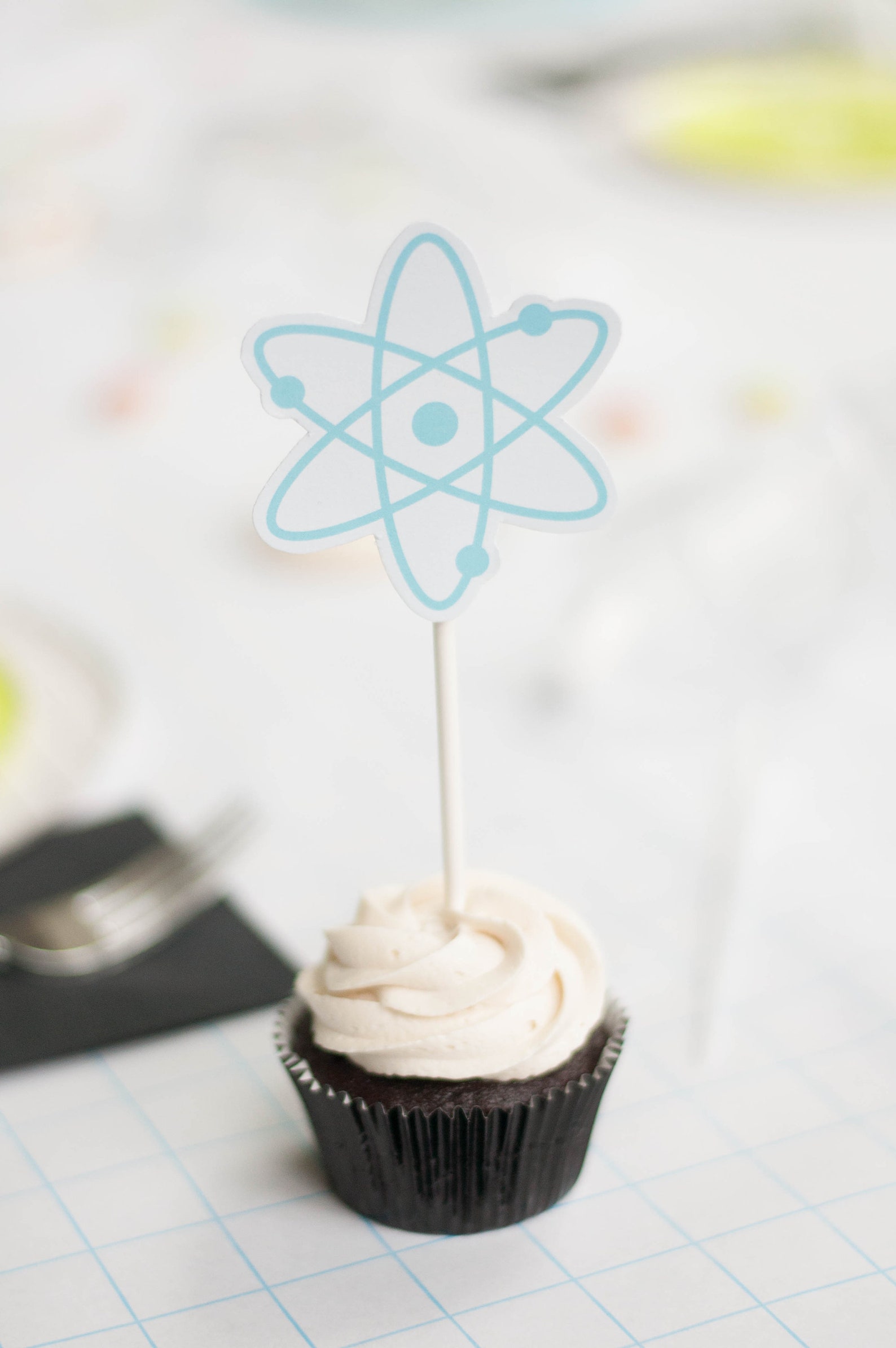 Science Party Cupcake Toppers - Instant Download - Atomic - Etsy