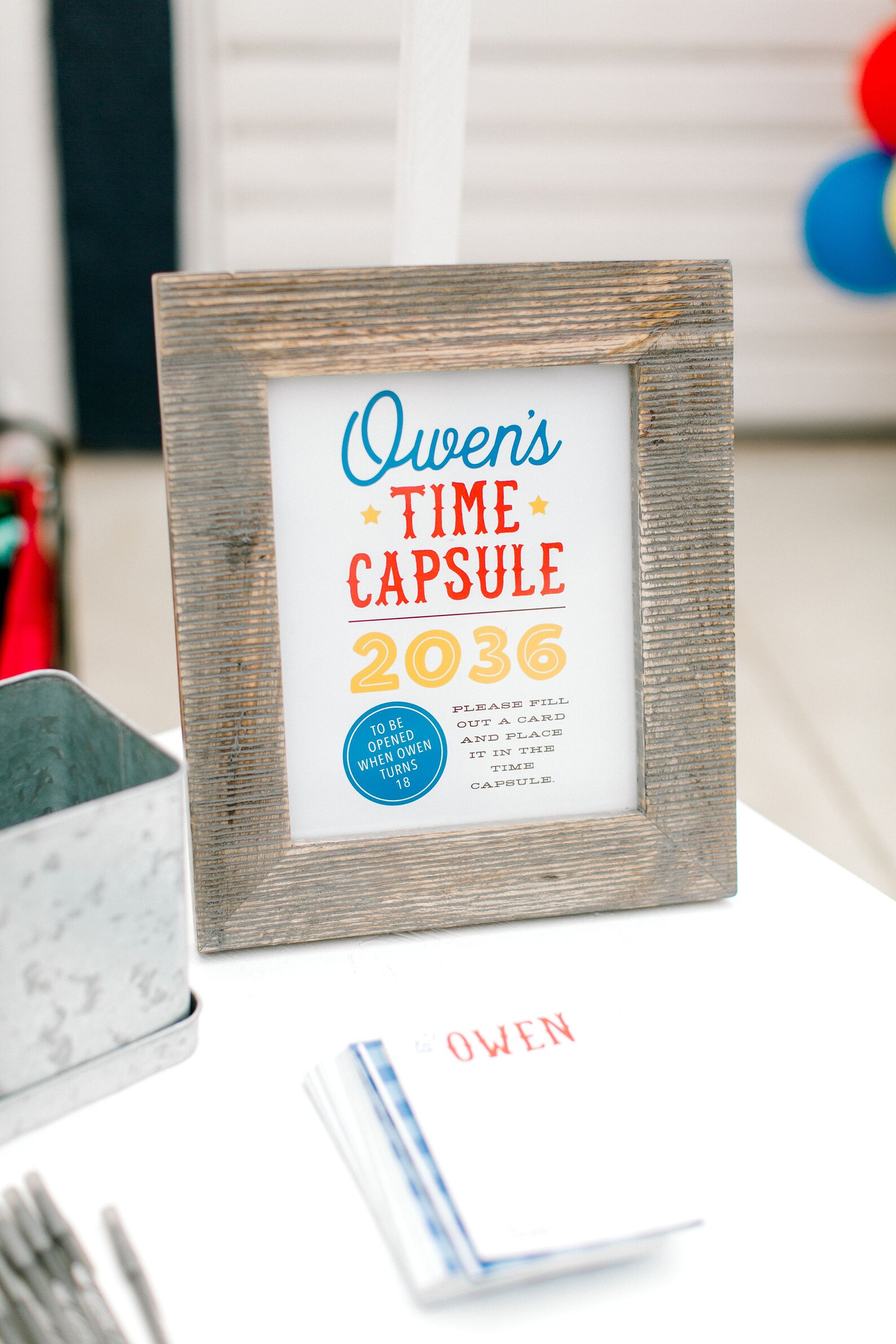 Time Capsule Sign and Cards County Fair Birthday | Etsy