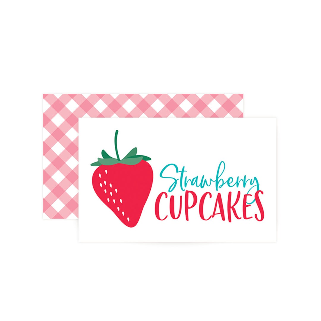 Custom Food Labels - Berry Sweet Birthday - Etsy