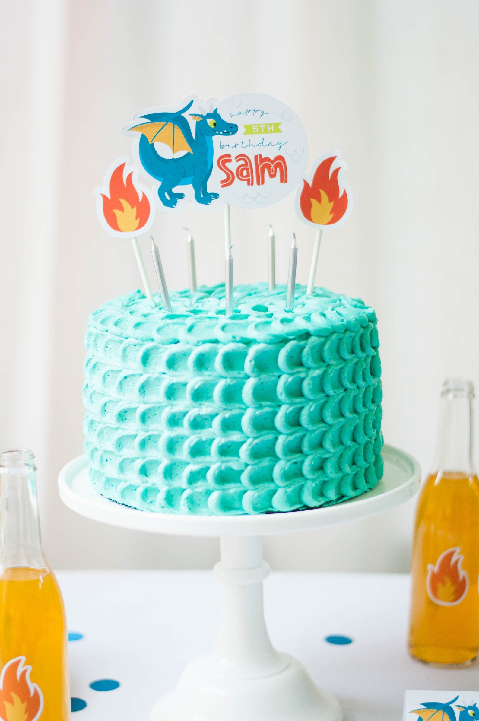 Printable Dragon Cake Topper - Etsy