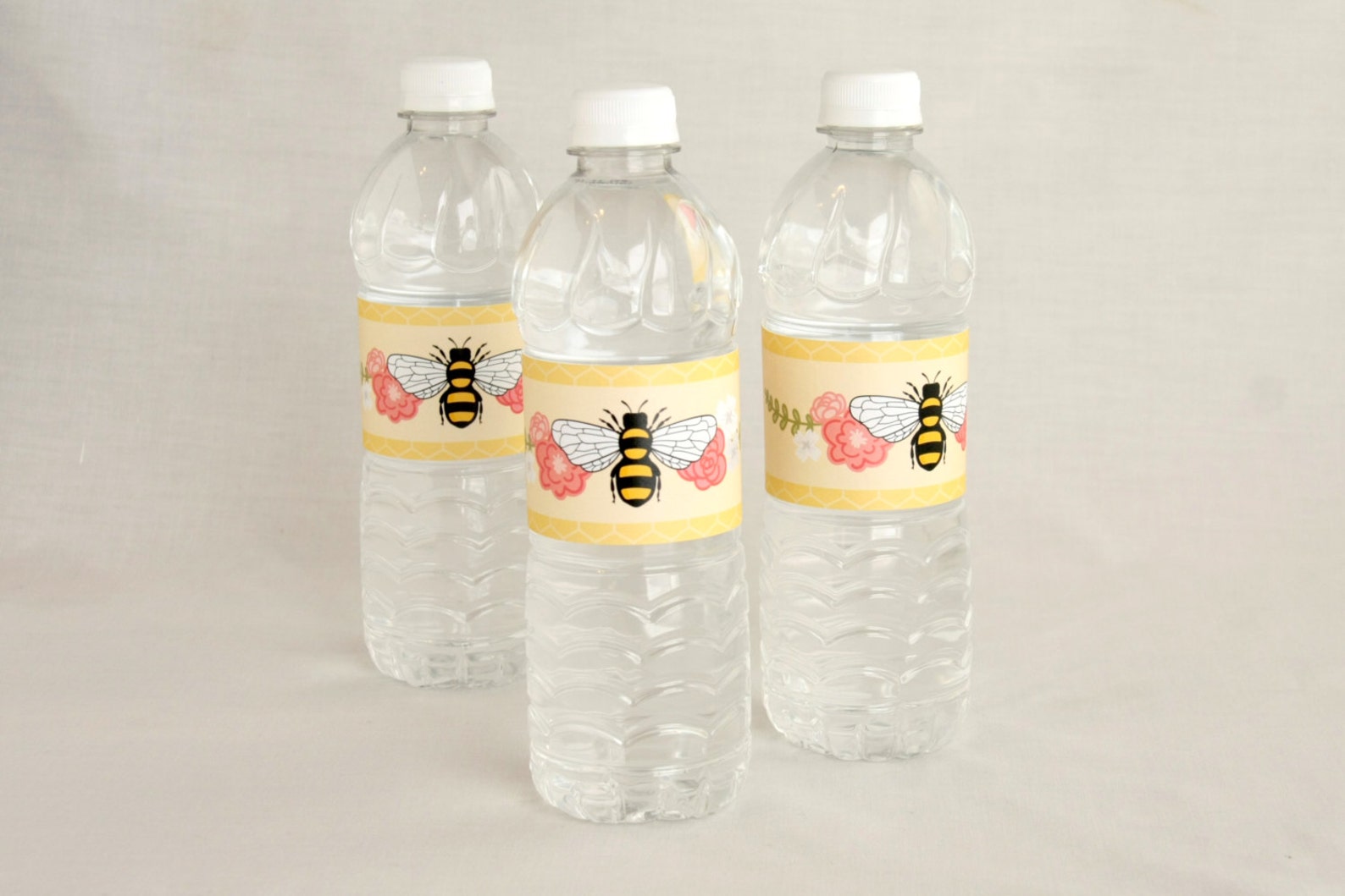 Printable Water Bottle Labels Honey Bee Party | Etsy