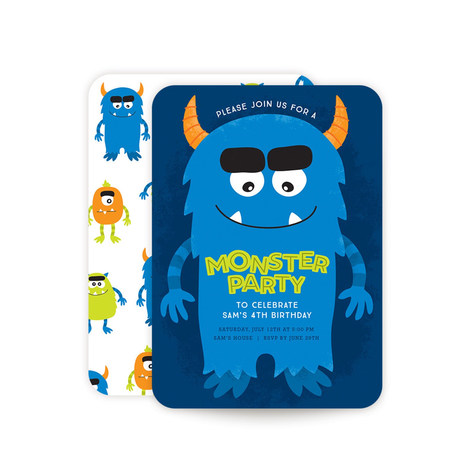 Monster Birthday Invitation - Etsy