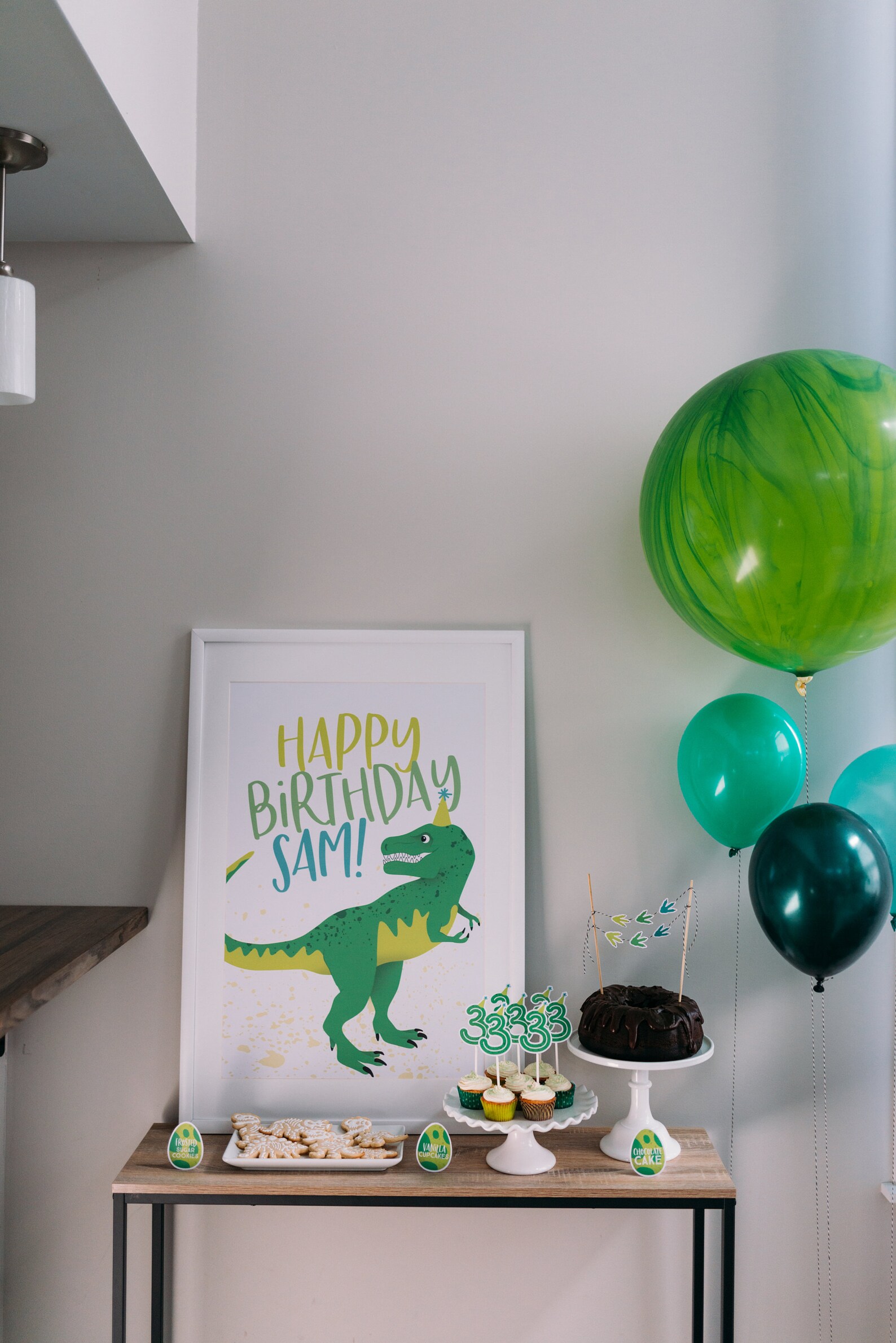 Dinosaur Birthday Poster - Etsy