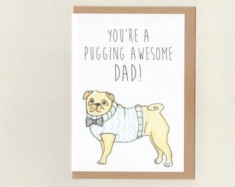 You're OTTERLY AWESOME GRANDAD . Greeting Card . Otter . | Etsy Australia