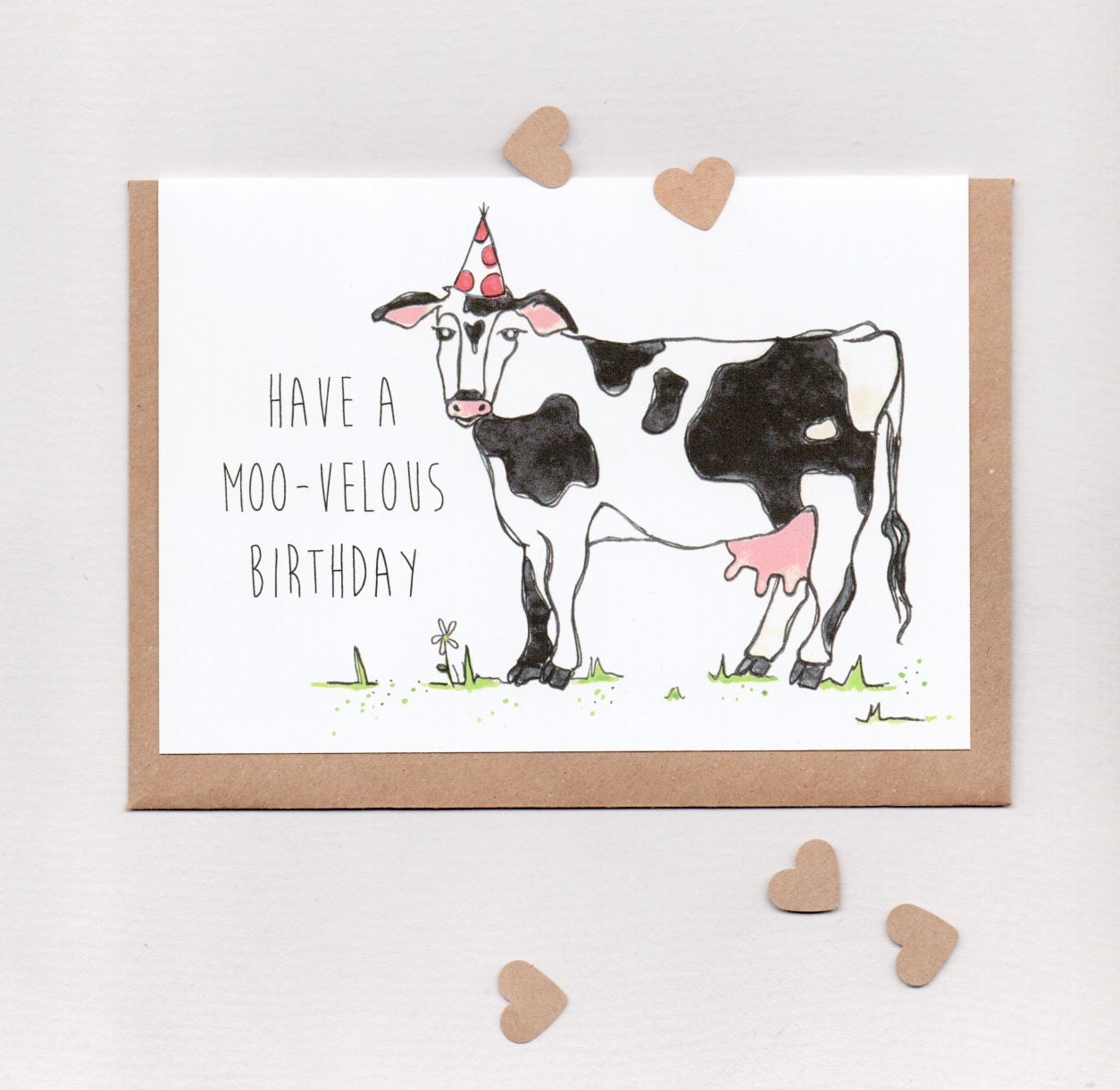 Have a MOO-VELOUS BIRTHDAY . Greeting Card . Birthday Card . | Etsy