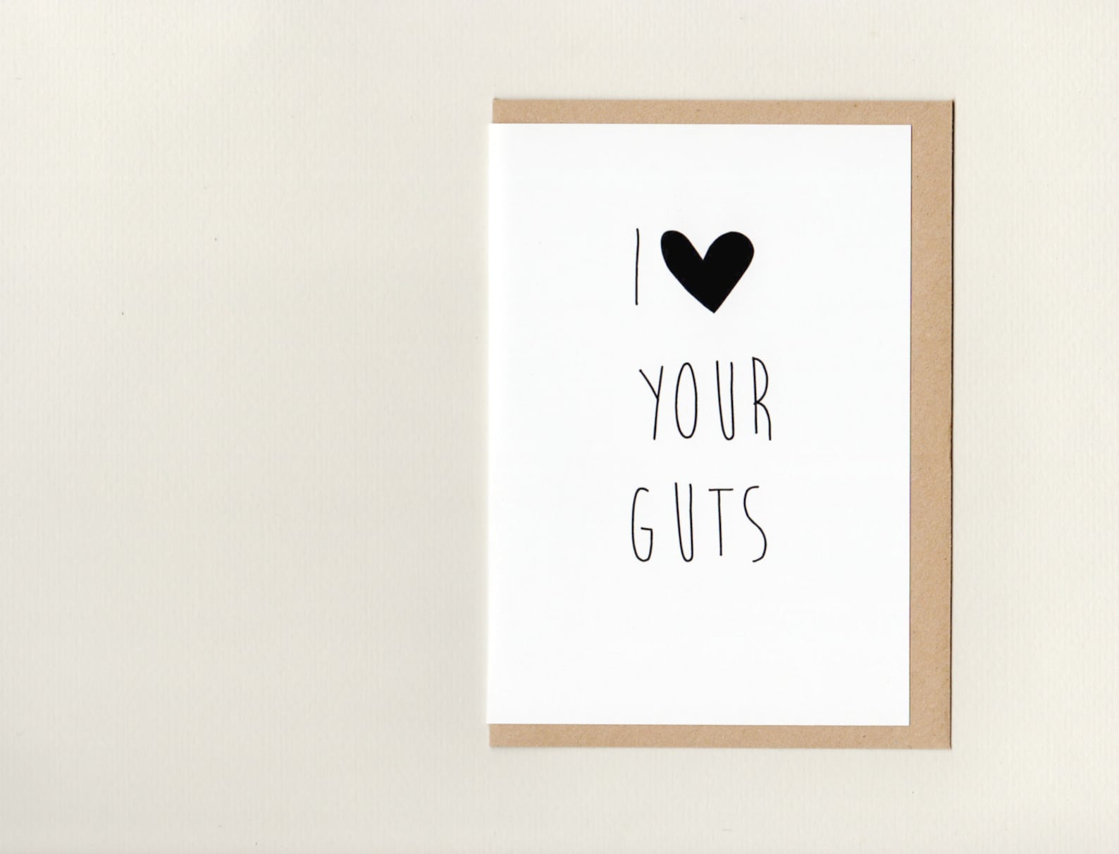 I LOVE YOUR GUTS . Greeting Card . Art Card . Valentines Love - Etsy ...