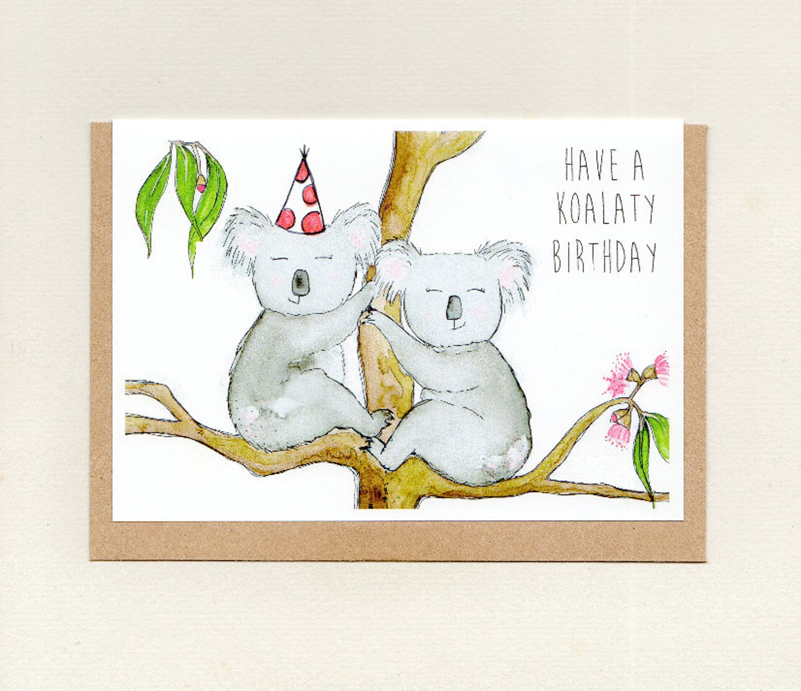 Happy BIRTHDAY to My KOALAFIED Cuddle BUDDY . Greeting Card . - Etsy ...