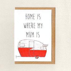 HOME iS WHERE my MuM / MoM iS . Happy Mothers Day . Birthday . | Etsy