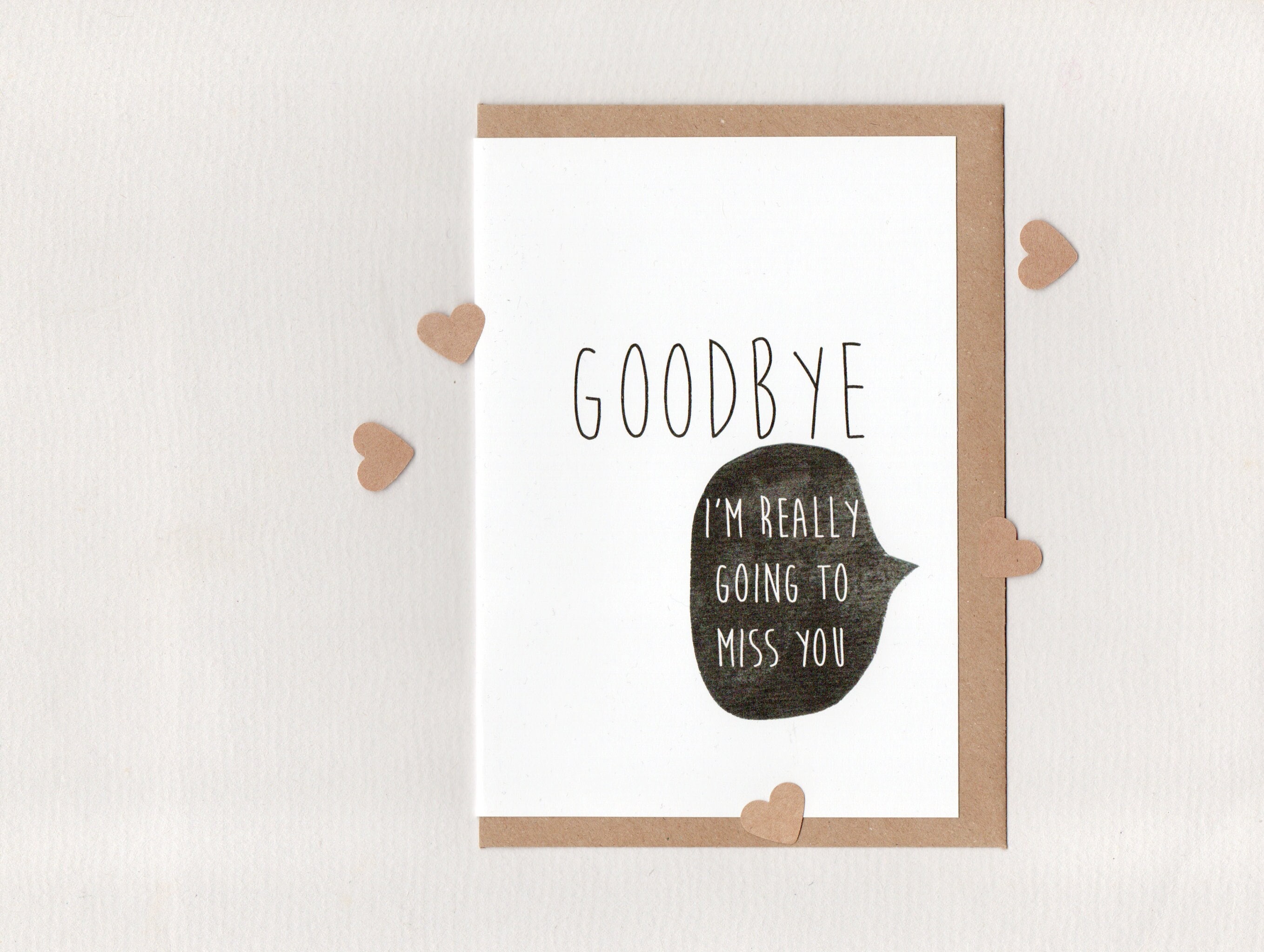 GOODBYE I'm Really Going to MISS YOU . Farewell Card . Art - Etsy Australia