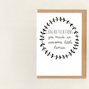 CONGRATULATIONS You Made an Awesome LITTLE HUMAN . Greeting - Etsy ...