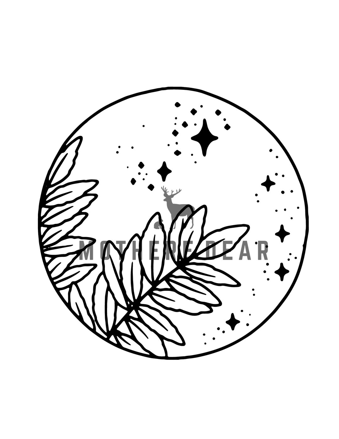 Simple Magical Foliage Coloring Pages 10 Pack - Etsy