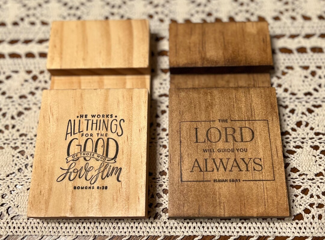 Solid Wood Cell Phone Stand / iPad Stand/ Scripture Bible Verse / Lord ...
