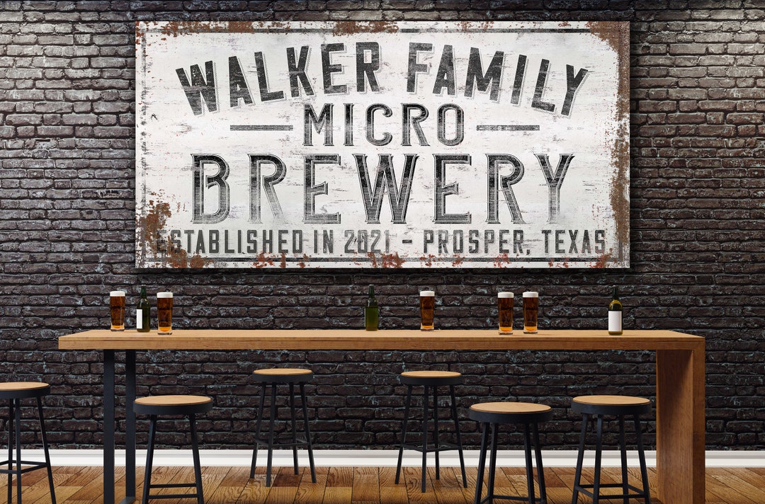 Personalized Brewery Sign, Custom Sports Bar Sign, Bar and Grill ...
