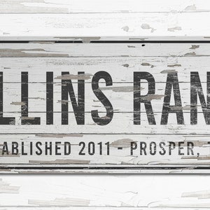 Last Name Sign, Ranch Sign, Farmhouse Sign, Custom Name Sign, Family ...