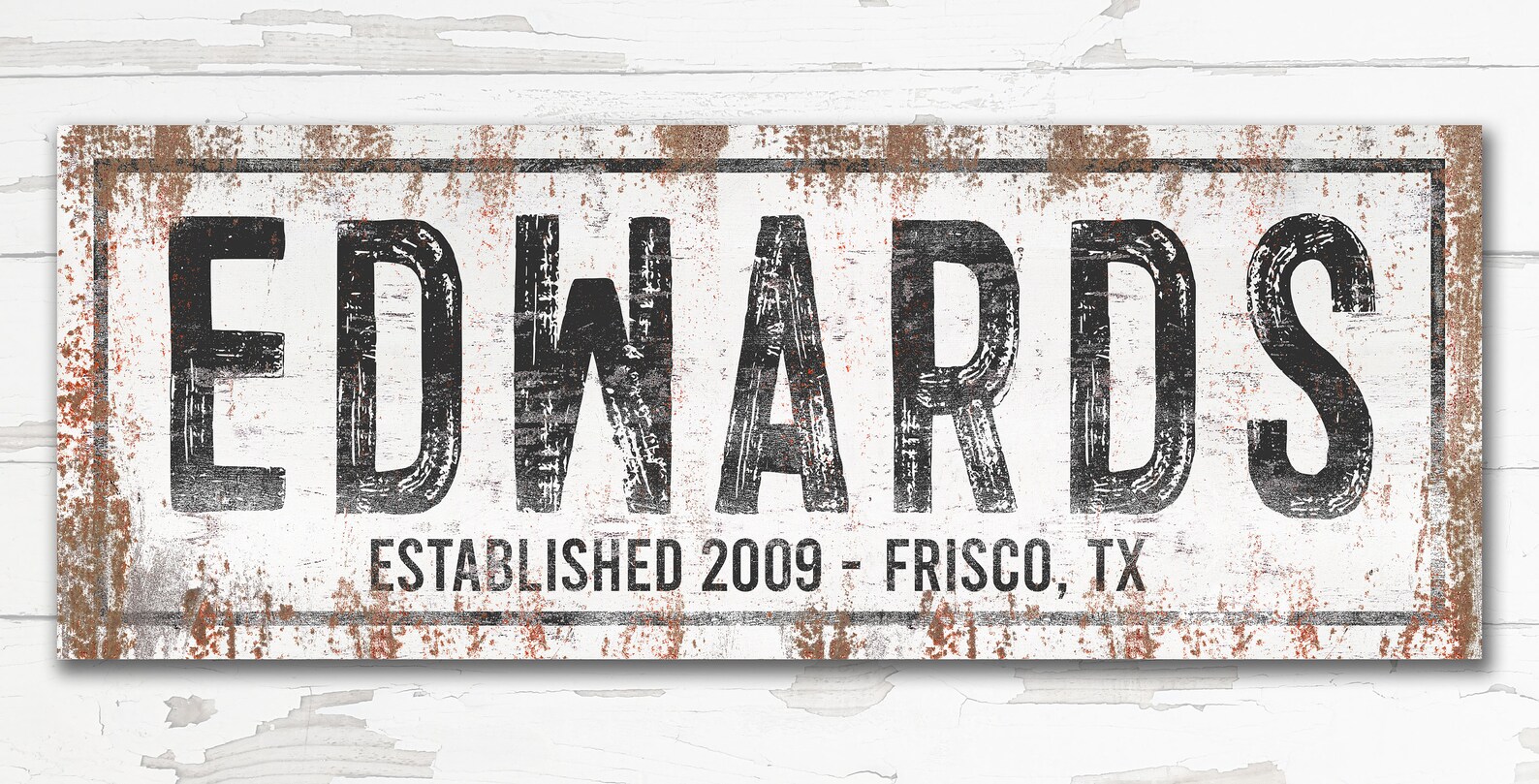 Last Name Sign, Ranch Sign, Farmhouse Sign, Custom Name Sign, Family ...