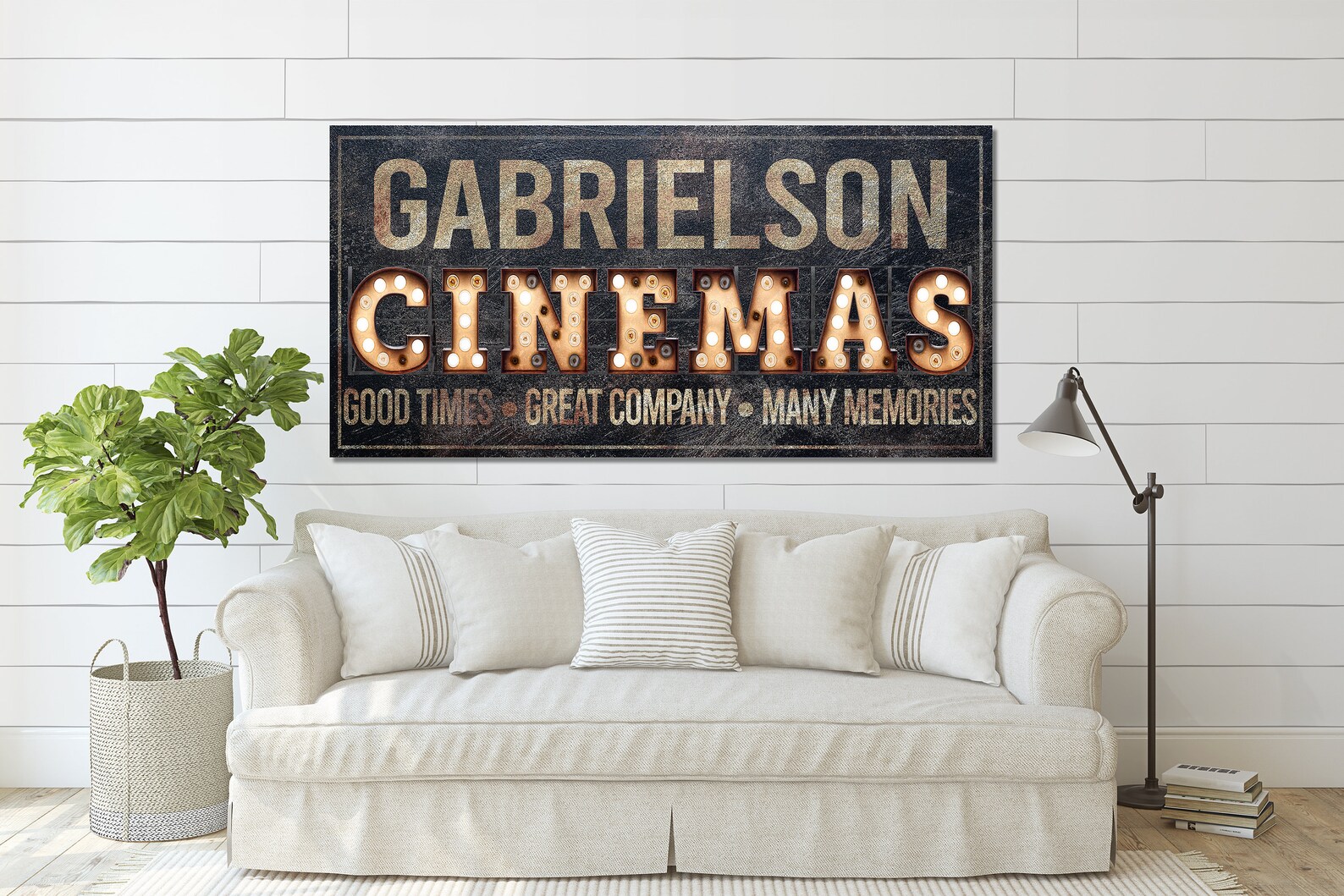 Personalized Cinema Sign Media Room Decor Movie Room Sign - Etsy