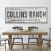 Last Name Sign Ranch Sign Farmhouse Sign Custom Name Sign - Etsy