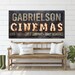 Personalized Cinema Sign Media Room Decor Movie Room Sign - Etsy