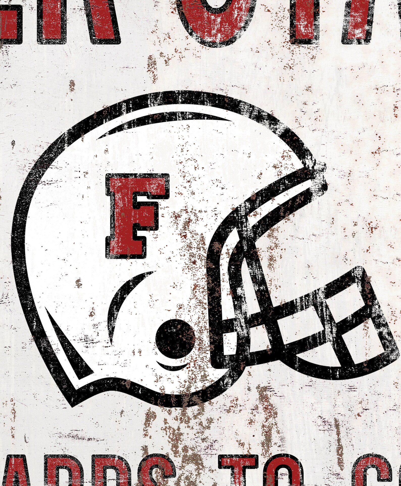 Custom Football Scoreboard Sign Vintage Distressed Rustic - Etsy