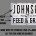 Last Name Sign Feed and Grain Sign Farmhouse Sign Custom - Etsy