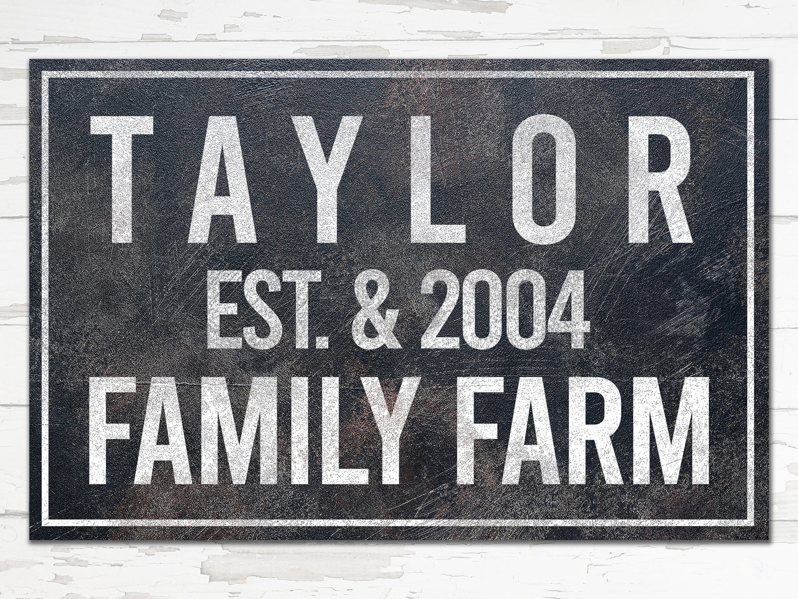 Personalized Family Farm Sign Farmhouse Sign Wedding Gift - Etsy