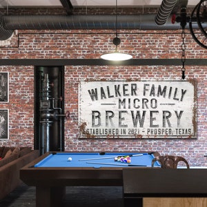 Personalized Brewery Sign, Custom Sports Bar Sign, Bar and Grill ...