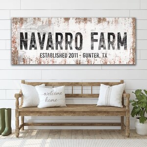 Last Name Sign, Custom Farm Sign, Farmhouse Sign, Custom Name Sign ...
