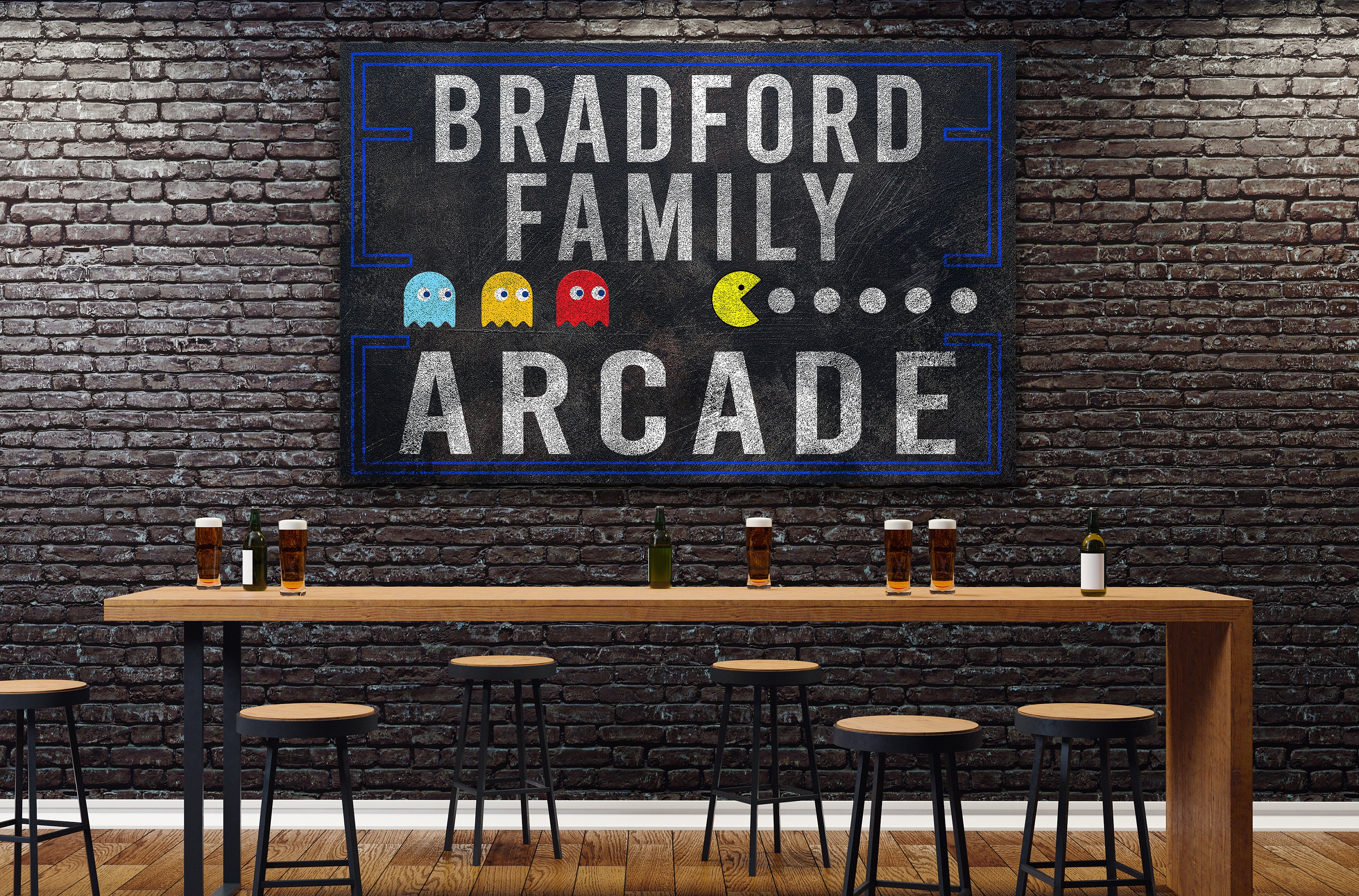 Custom Arcade Sign Game Room Sign Media Room Sign Custom - Etsy