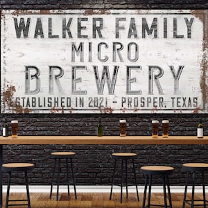 Personalized Brewery Sign, Custom Bar Sign, Bar and Grill, Whiskey Bar ...