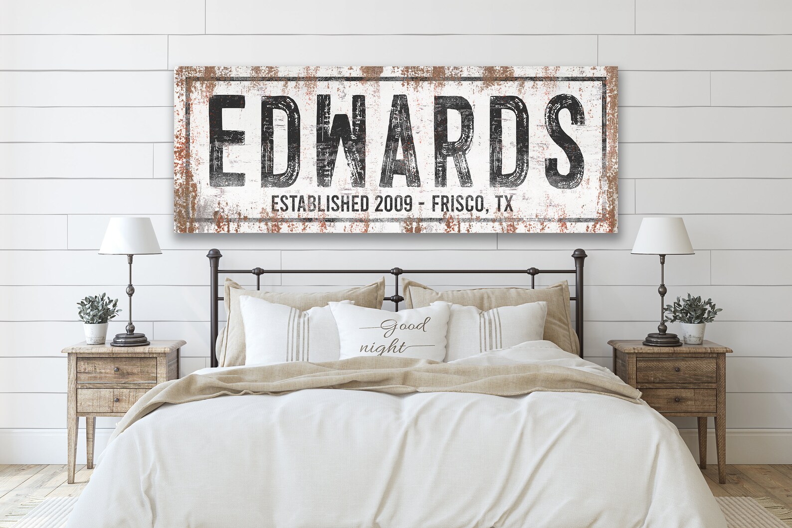 Last Name Sign, Ranch Sign, Farmhouse Sign, Custom Name Sign, Family ...