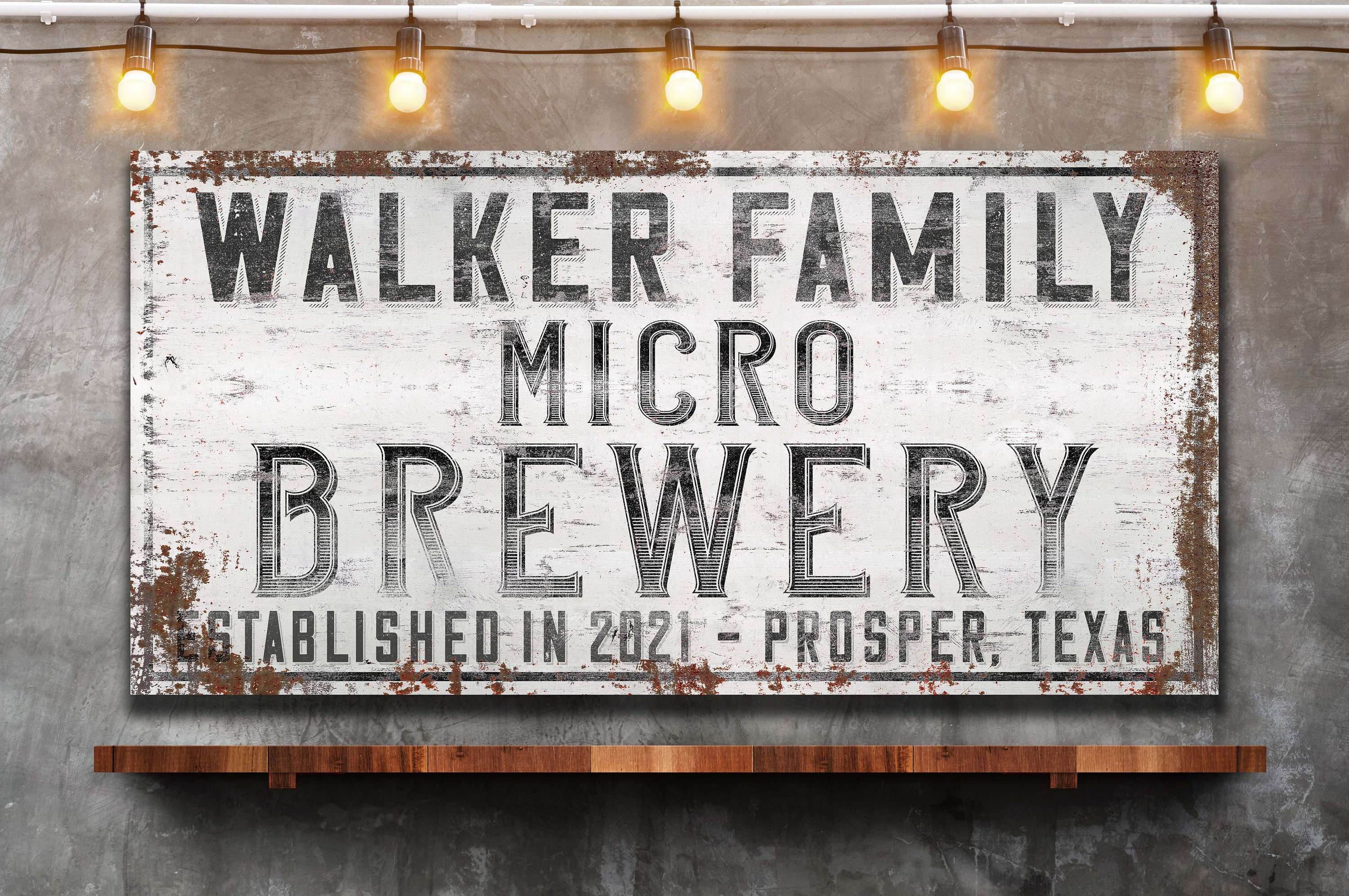 Personalized Brewery Sign Custom Bar Sign Bar and Grill | Etsy