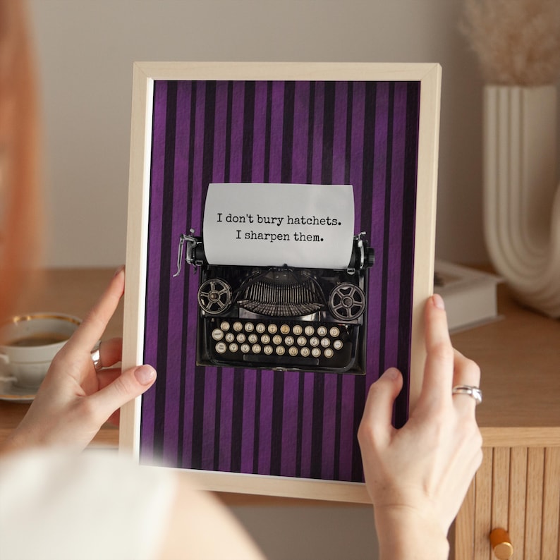 Wednesday Addams Art Print: Dark Humor Gothic Decor (digital Download ...