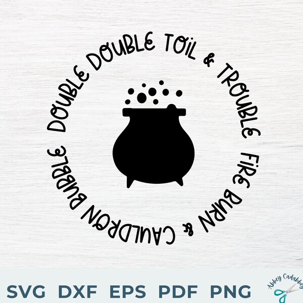 Double Double Toil and Trouble - Etsy