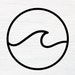Wave SVG Circle Wave SVG Ocean Wave SVG Ocean Svg Lake | Etsy
