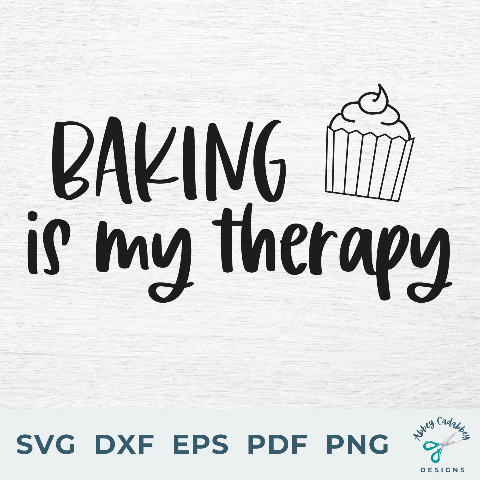 Baking is My Therapy SVG Baking SVG Baking Saying SVG Funny Therapy Svg ...