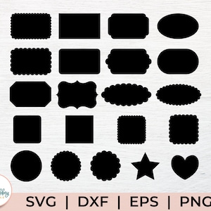 Labels SVG Bundle - Pantry Labels SVG - Banner SVG - Frame Svg - Tags ...