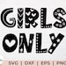 Girls Only SVG - Girls Room Sign SVG - Girls Bedroom Door Sign - Girls ...