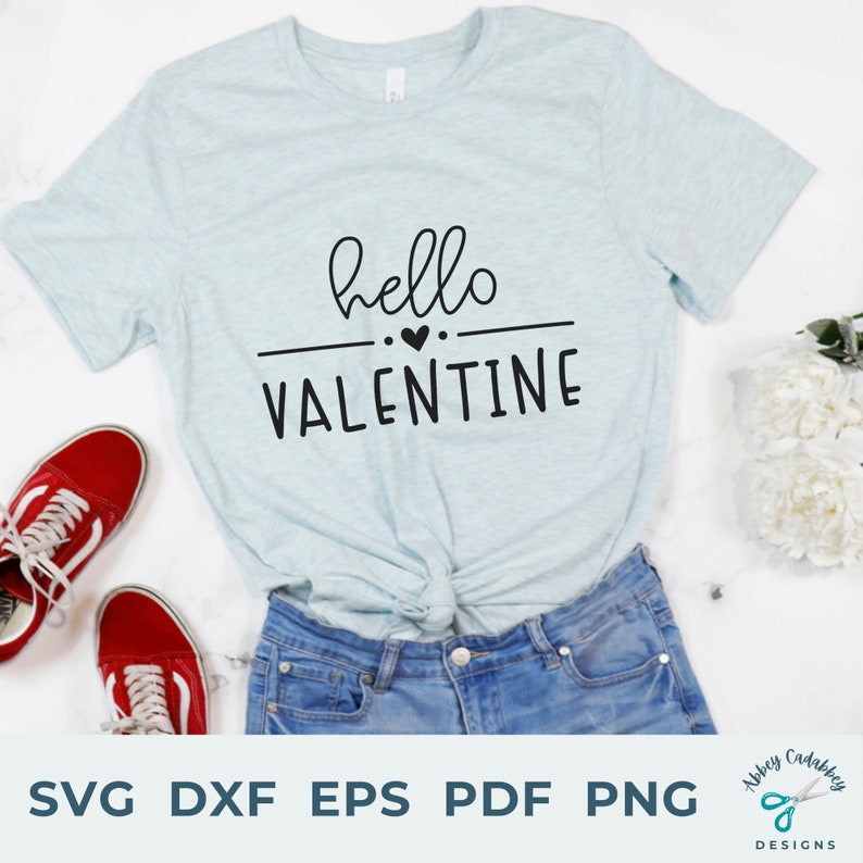 Hello Valentine SVG - Valentine's Day SVG - Valentine Sign SVG - Svg ...