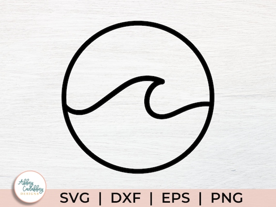 Wave SVG Circle Wave SVG Ocean Wave SVG Ocean Svg Lake - Etsy