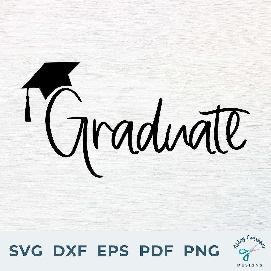 Graduate With Cap SVG - Graduate SVG - Graduation Cap SVG - Graduation ...