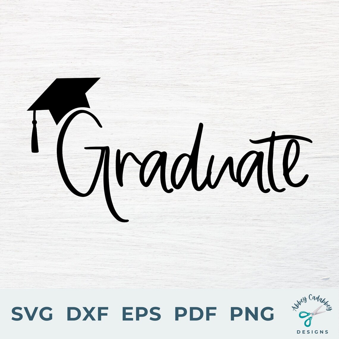 Graduate With Cap SVG Graduate SVG Graduation Cap SVG - Etsy