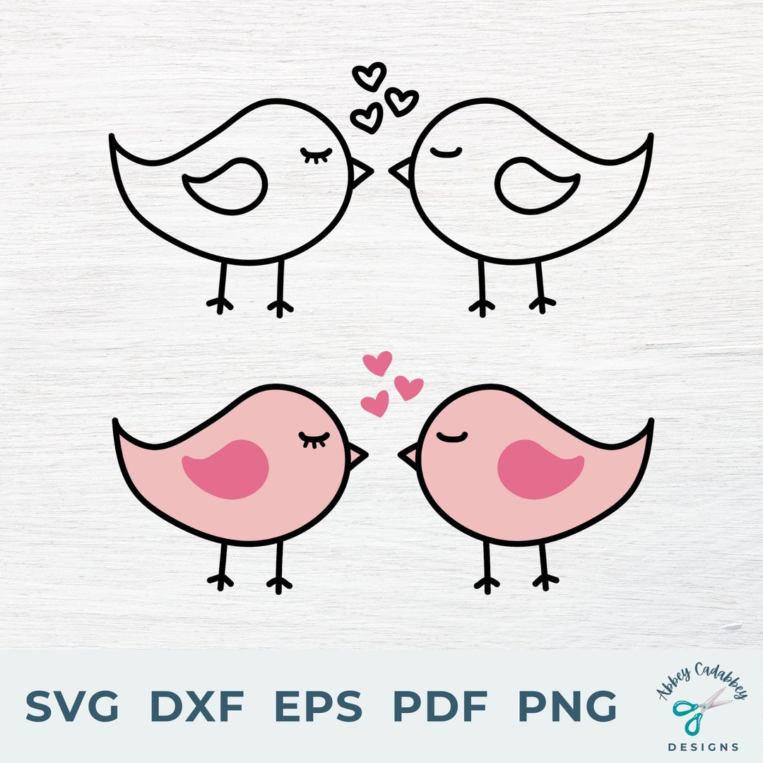 Love Birds SVG - Valentine Birds SVG - Valentine's Day SVG - Love Svg ...