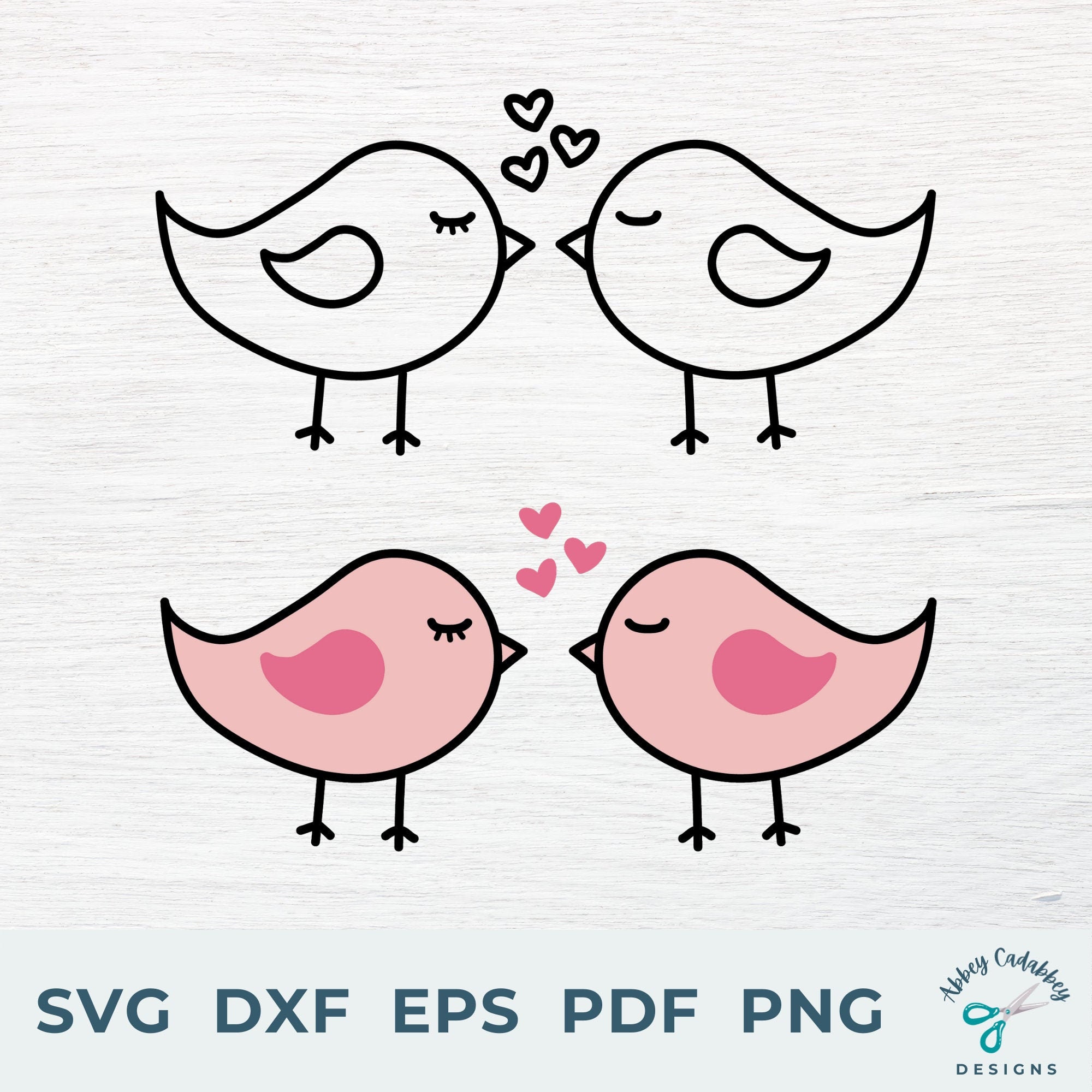 Love Birds SVG - Valentine Birds SVG - Valentine's Day SVG - Love Svg ...
